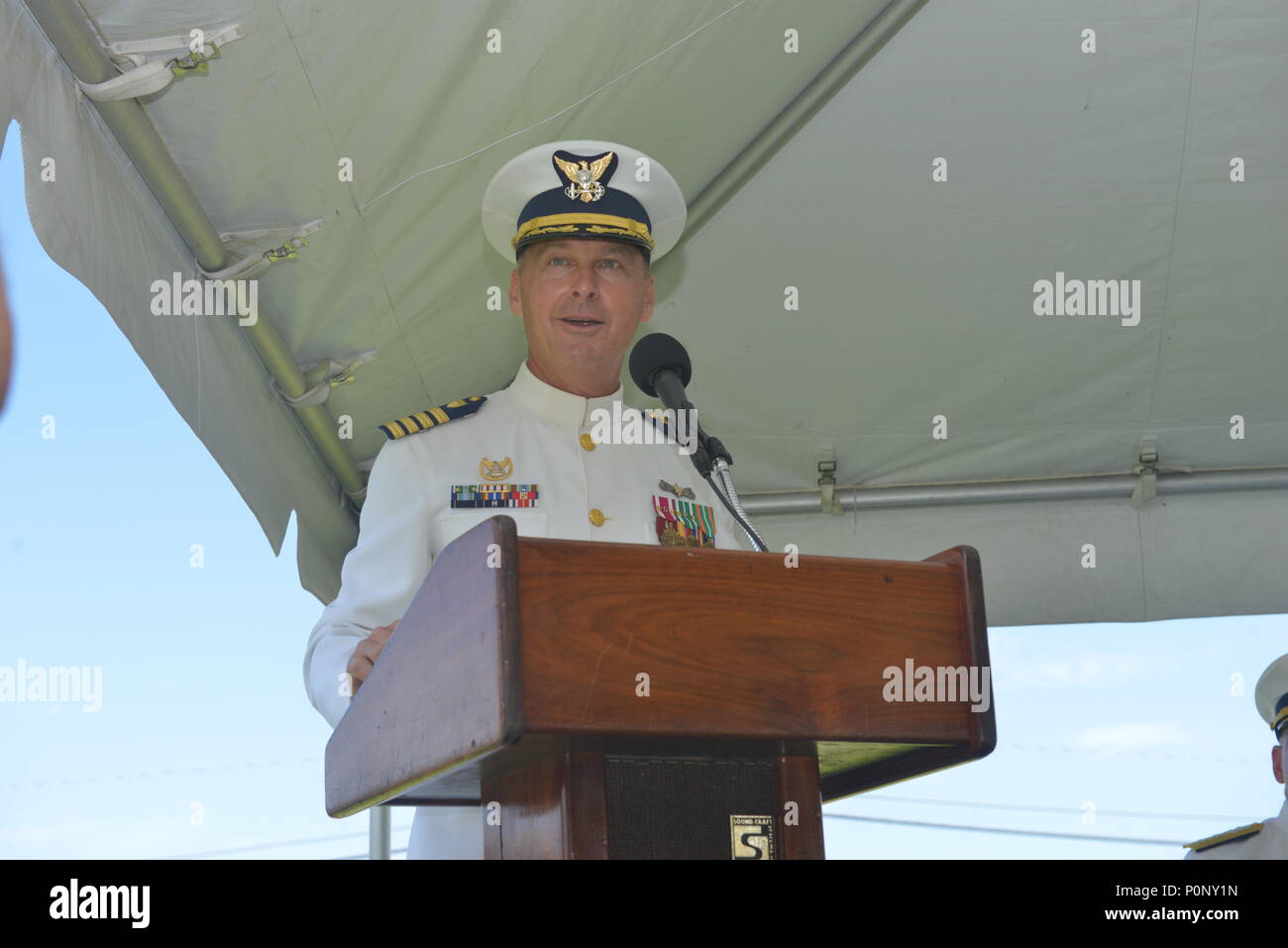 The staff at Coast Guard Sector Key West conducted a change of command ...