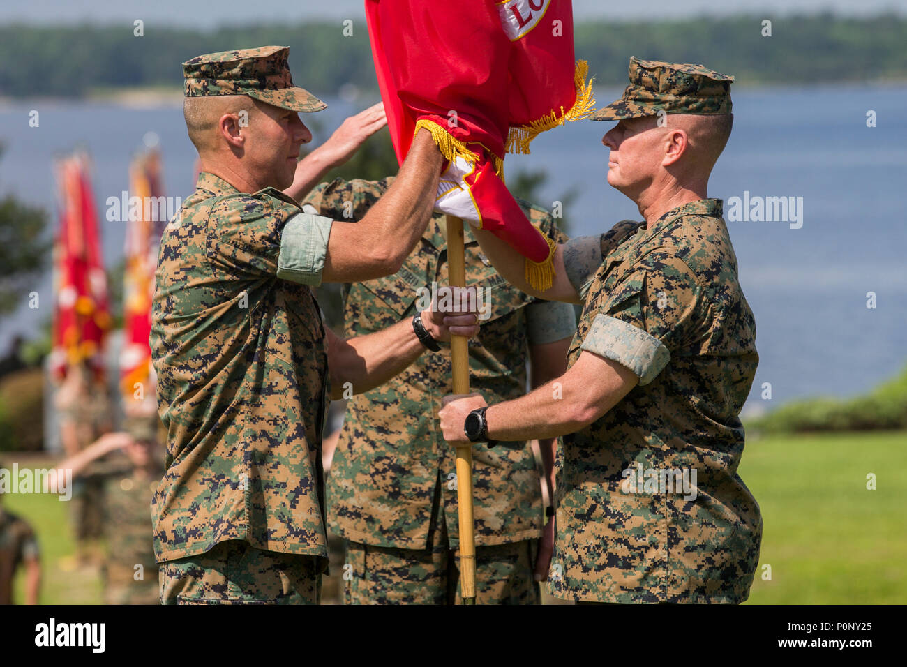 U.S. Marine Corps Brig. Gen. David W. Maxwell, off-going 2nd Marine ...