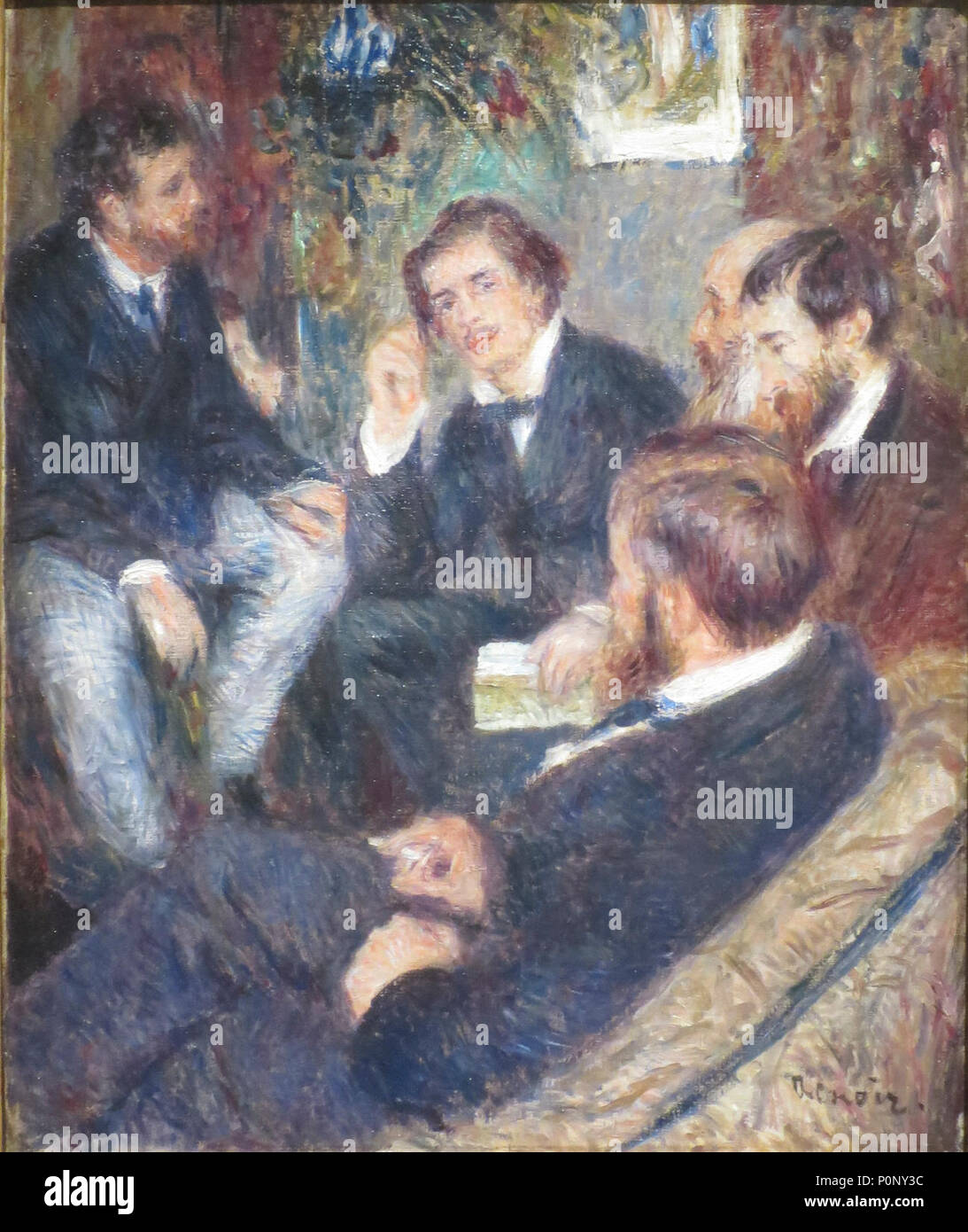 'At Renoir's Home' by Pierre-Auguste Renoir, Norton Simon Museum Stock ...