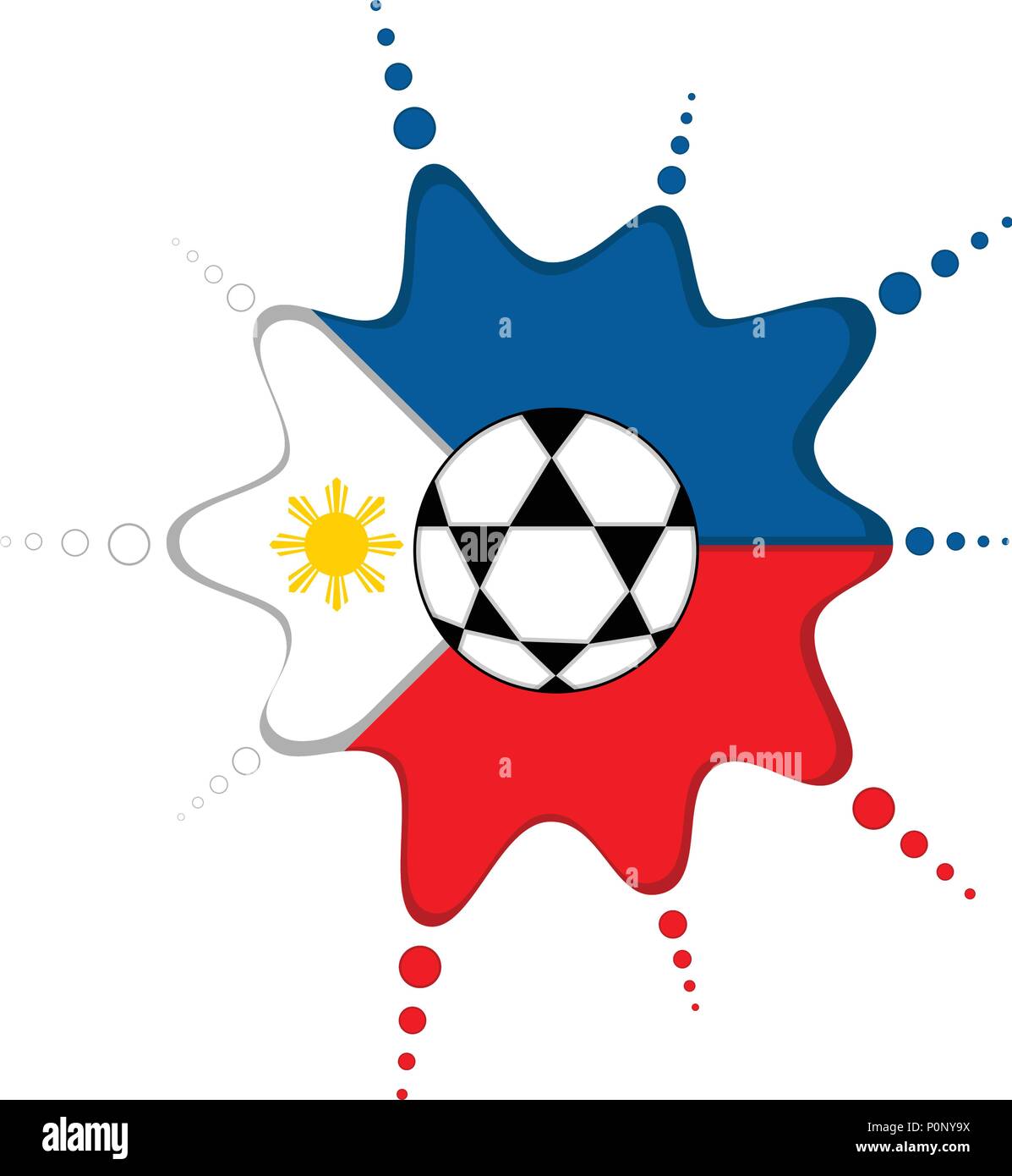 Philippines country flag on Stock Vector Images - Alamy