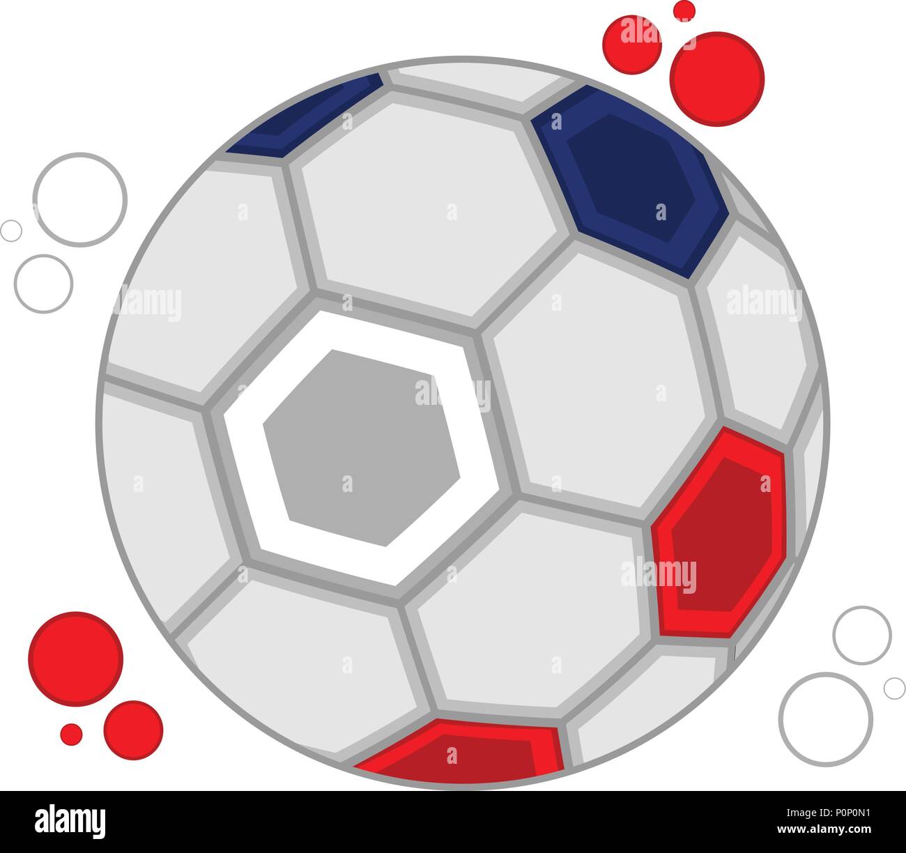 Soccer ball with the colors of Russia Stock Vector Image & Art - Alamy