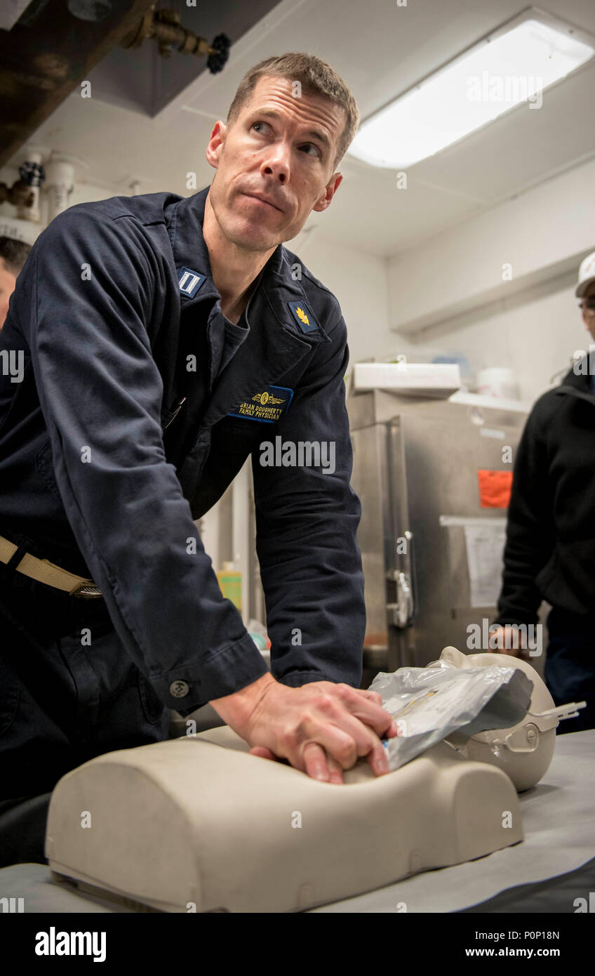 180607-N-SO730-0095 ATLANTIC OCEAN (June 7, 2018) Lt. Brian Dougherty ...
