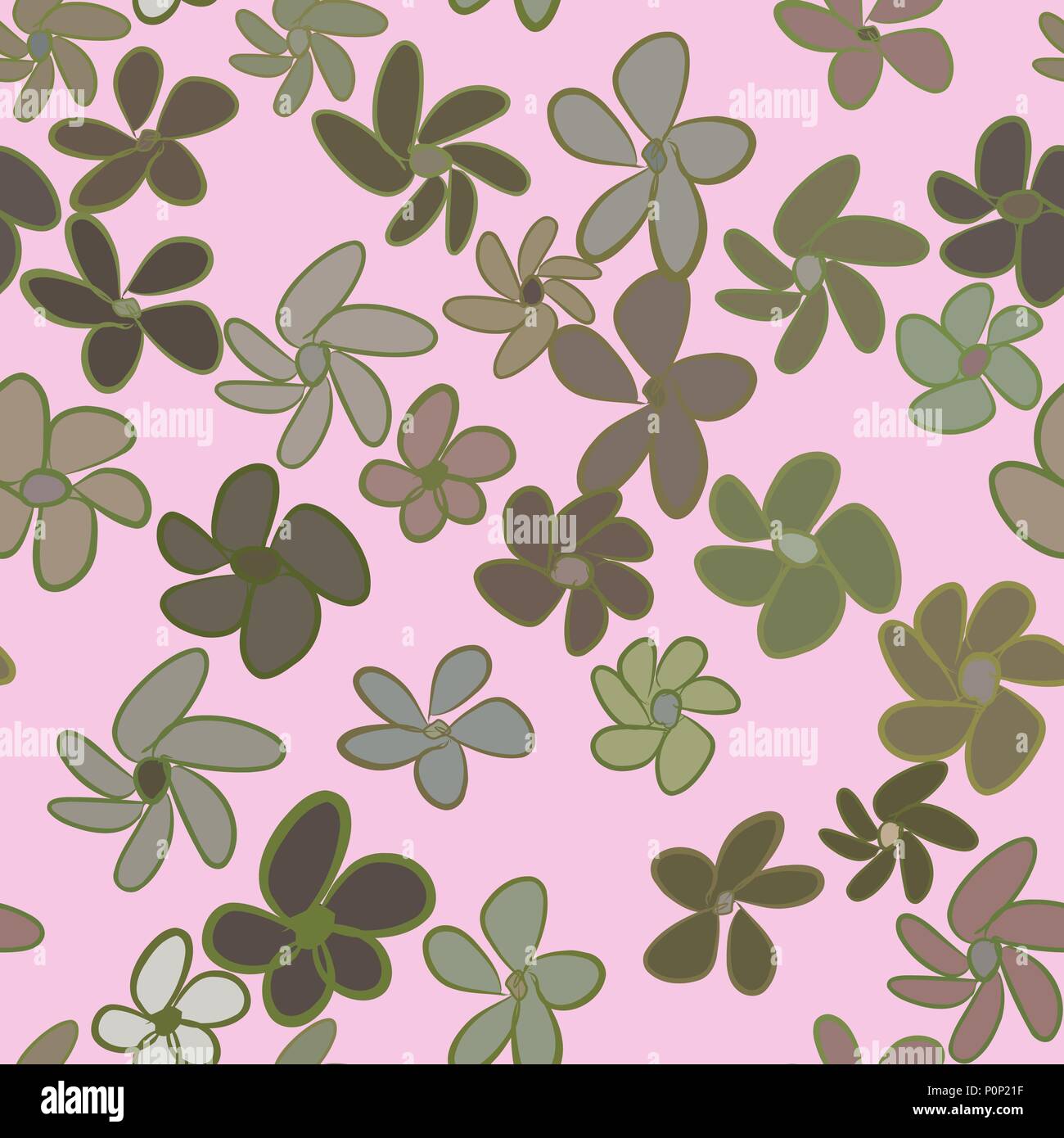 Seamless illustrations of flower. Good for web page, wallpaper, graphic ...