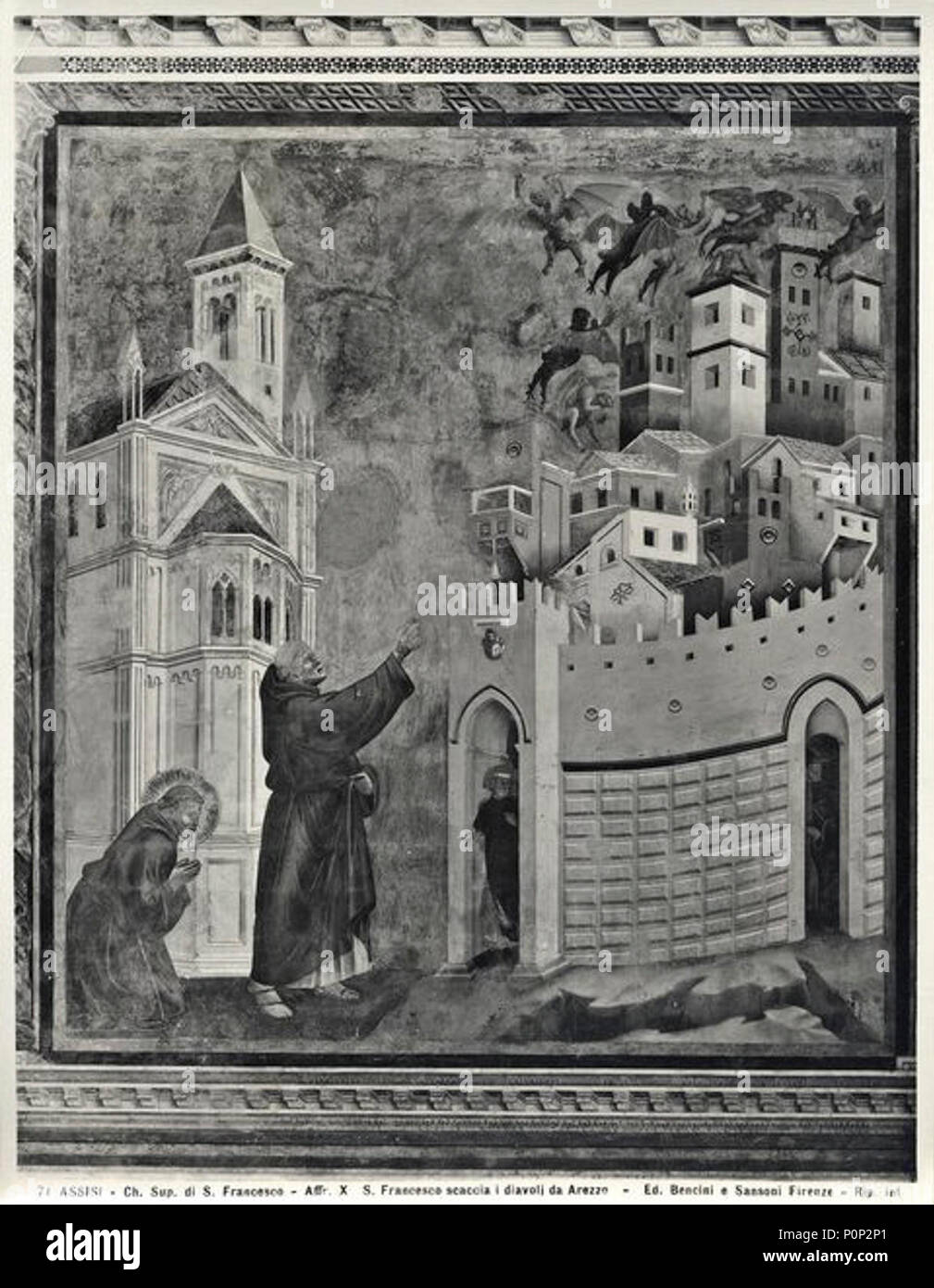 'giotto', cacciata dei diavoli 00 Stock Photo - Alamy