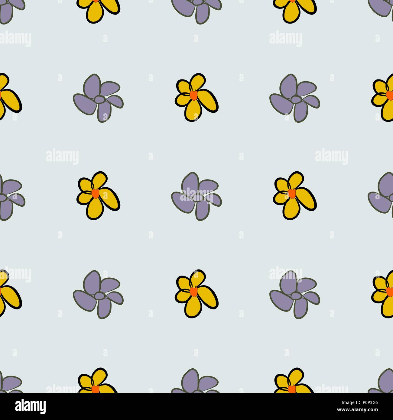 Seamless abstract illustrations of flower, conceptual. Good for design ...