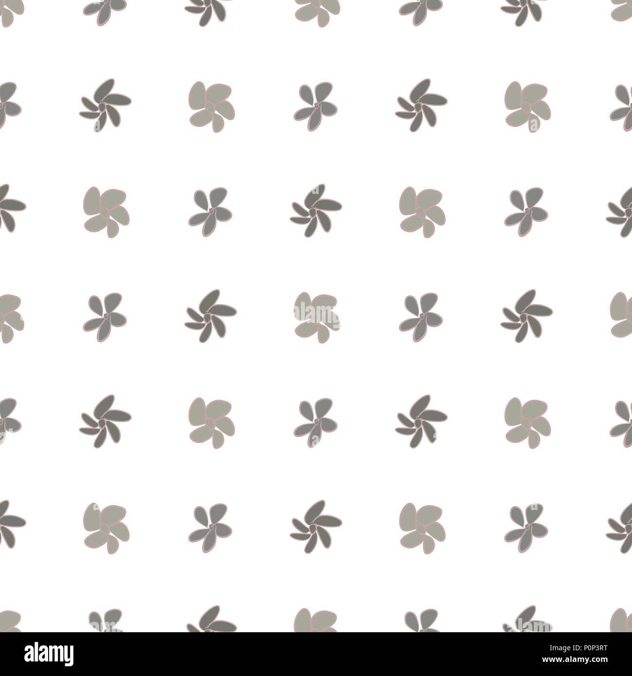 Seamless abstract flower illustrations background. Cartoon style vector ...