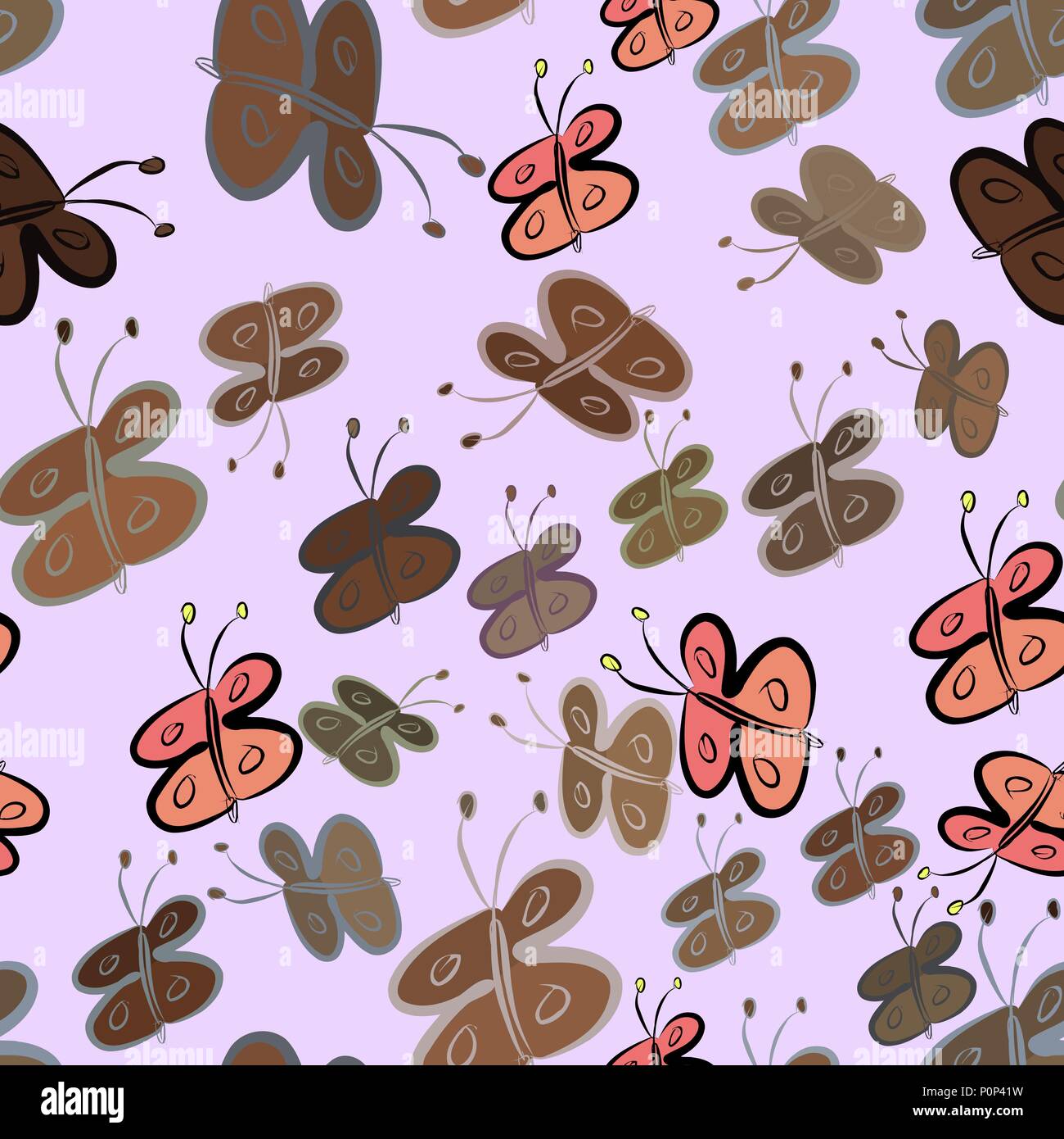 Seamless illustrations of butterfly. Good for web page, wallpaper ...