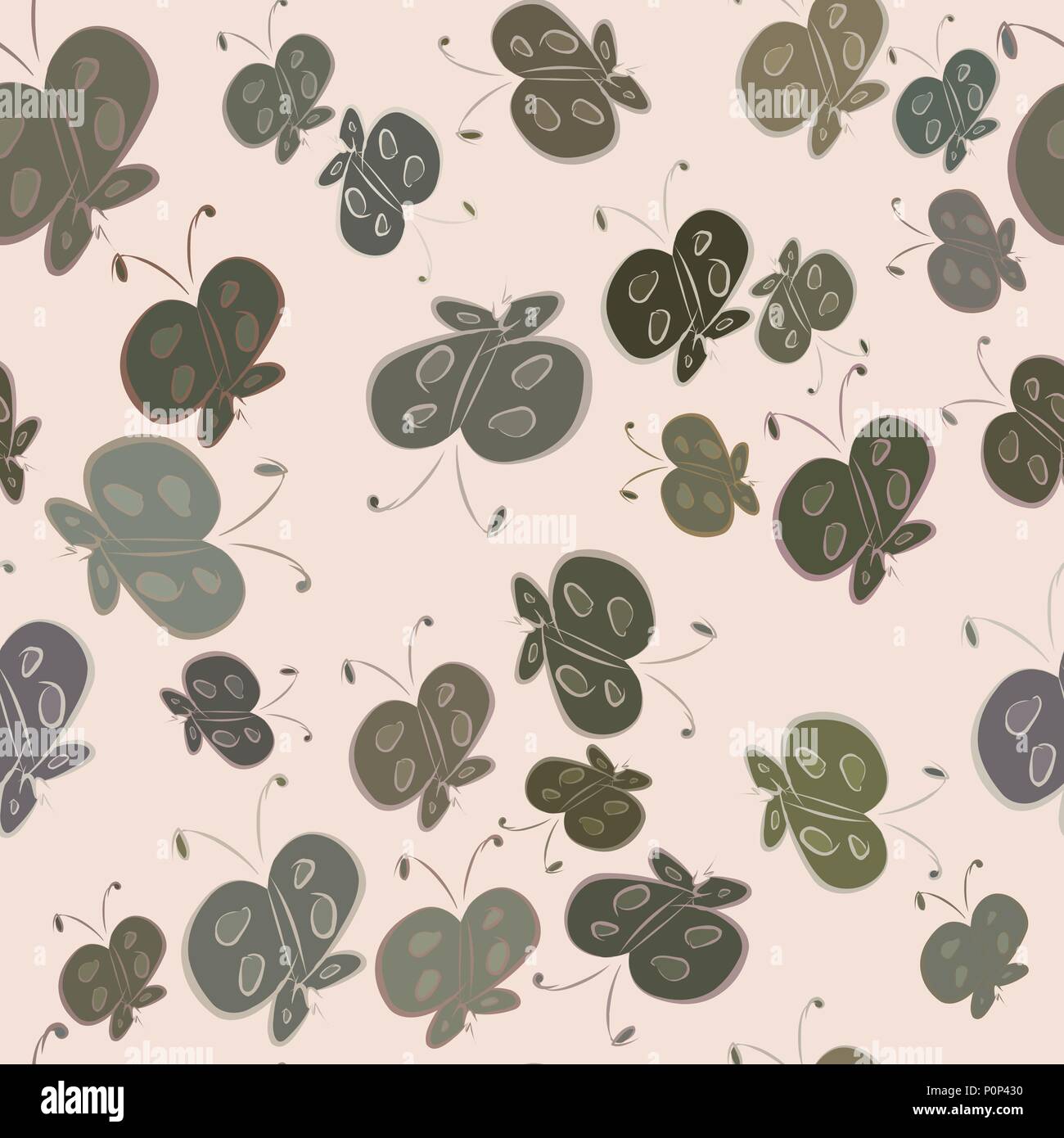 Seamless illustrations of butterfly. Good for web page, wallpaper ...