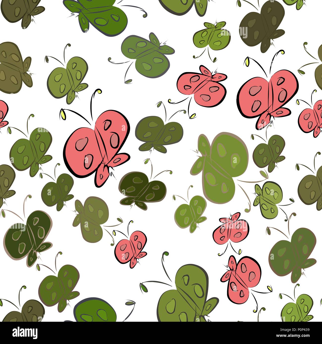 Seamless illustrations of butterfly. Good for web page, wallpaper ...