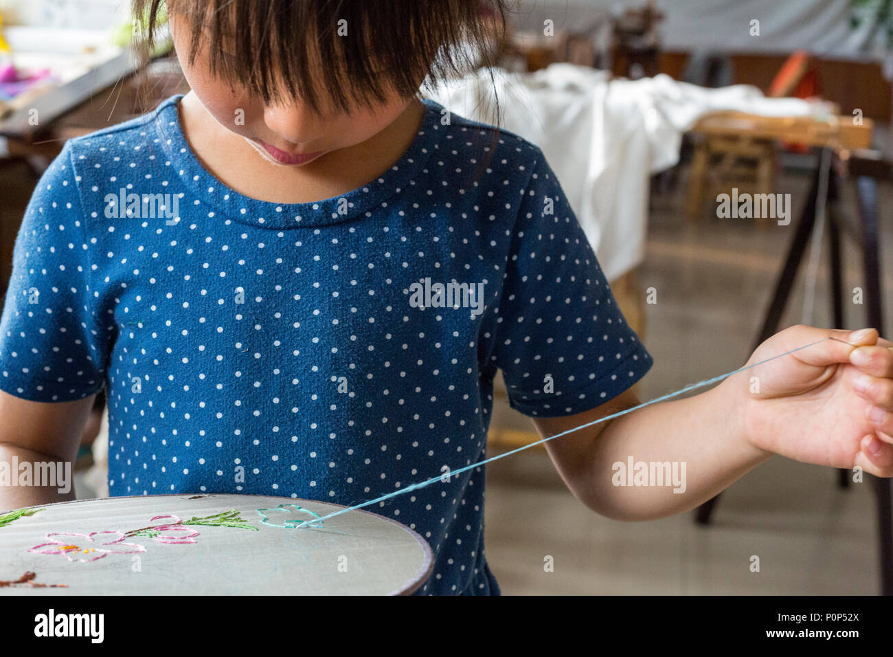 Handicraft girl hi-res stock photography and images - Alamy