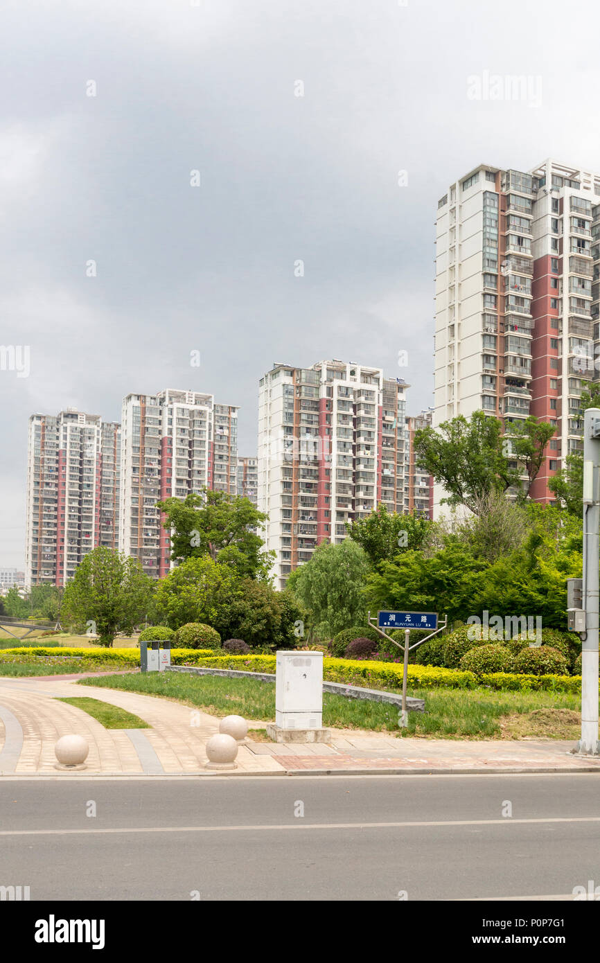 Suzhou, Jiangsu, China. Modern Apartment Buildings Stock Photo - Alamy
