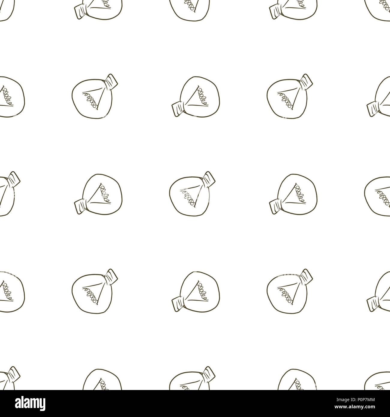 Seamless abstract illustrations of light bulb, conceptual. Good for ...