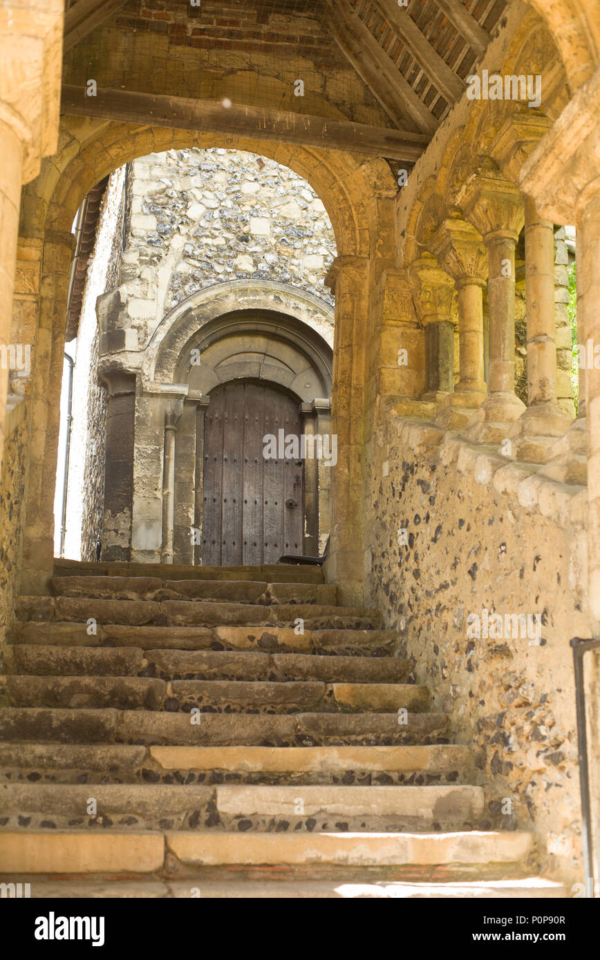 Canterbury cathedral exterior steps Stock Photo - Alamy