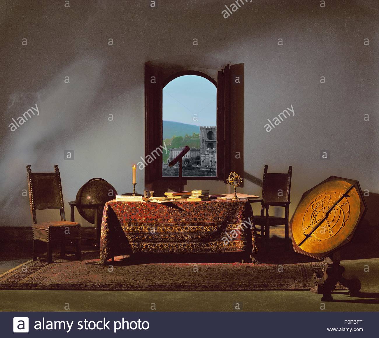 Galileo Galilei Telescope Stock Photos & Galileo Galilei Telescope ...