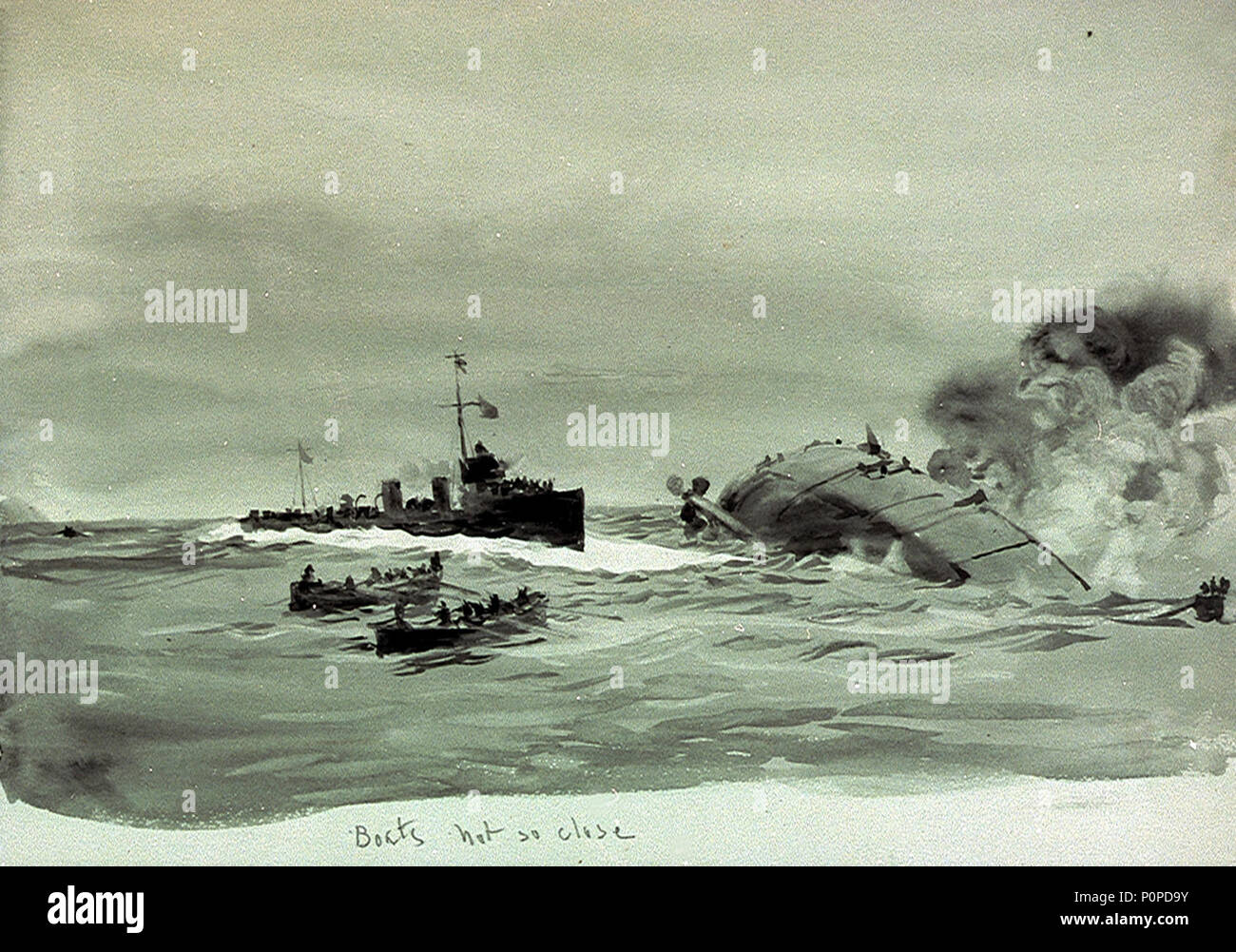 'Boats not so close'- rescue from a capsizing and burning ship RMG ...