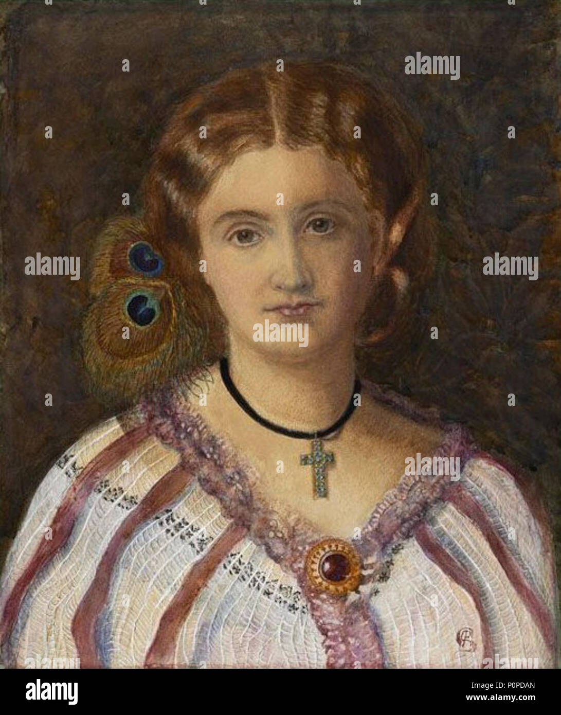 Portrait of Clare Stephens by Frederic George Stephens c. 1865 ...