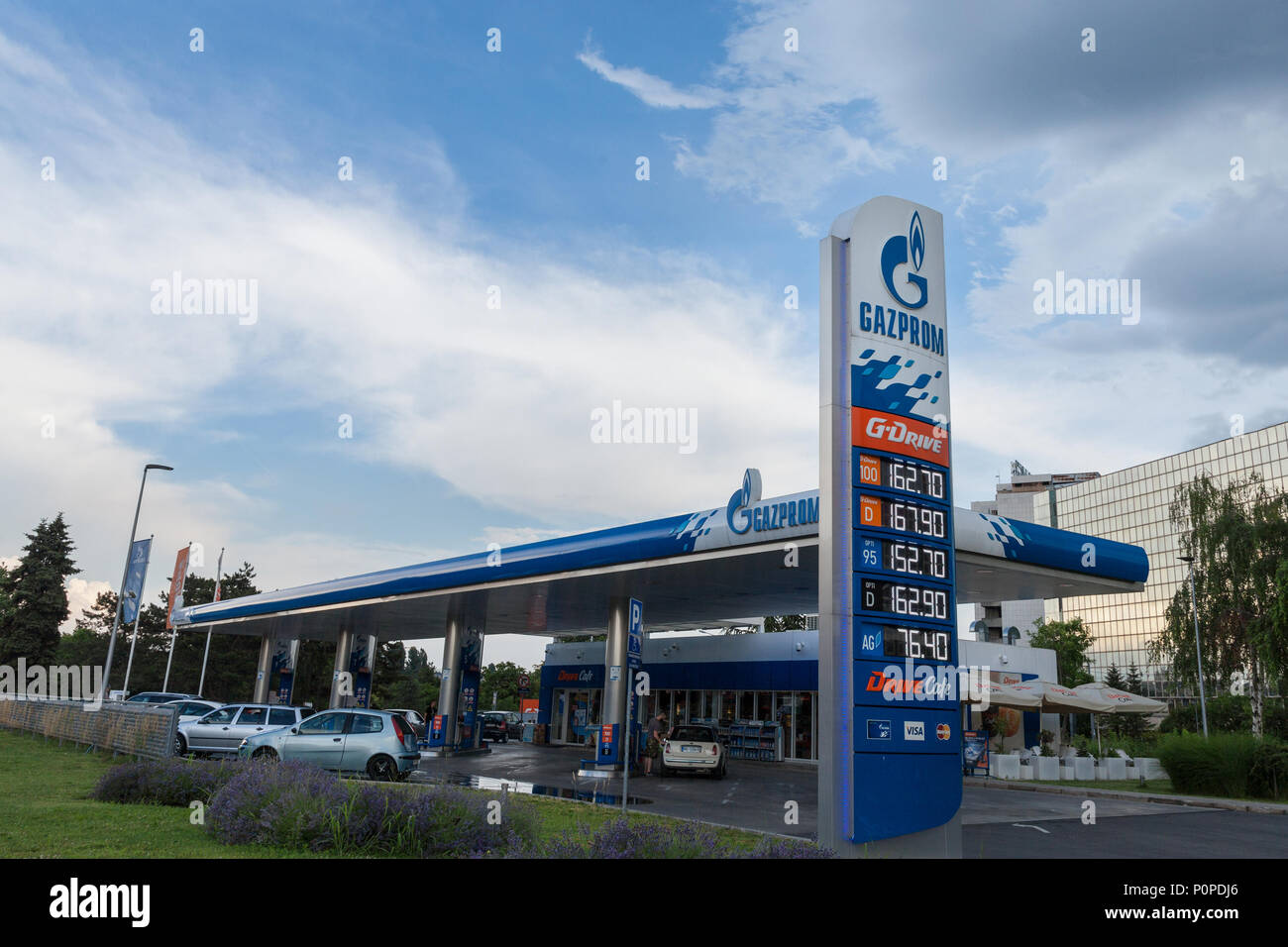 Gazprom sign hi-res stock photography and images - Alamy