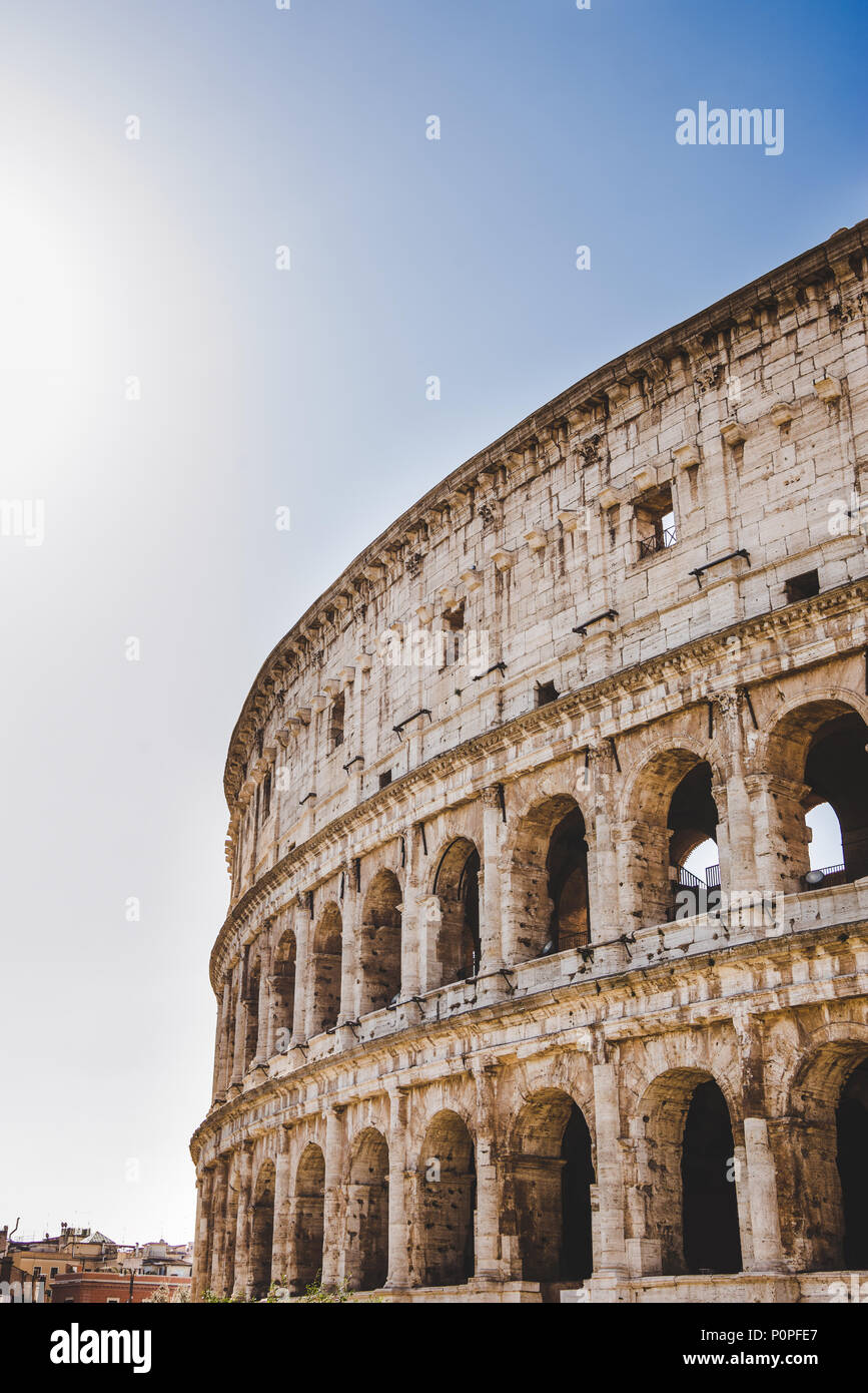 famous historical Colosseum ruins in Rome, Italy Stock Photo - Alamy
