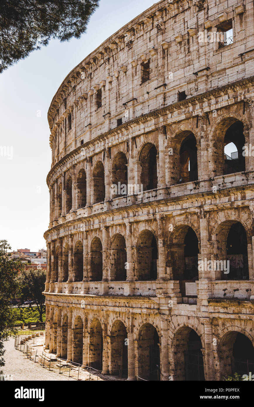 historical ancient Colosseum ruins in Rome, Italy Stock Photo - Alamy