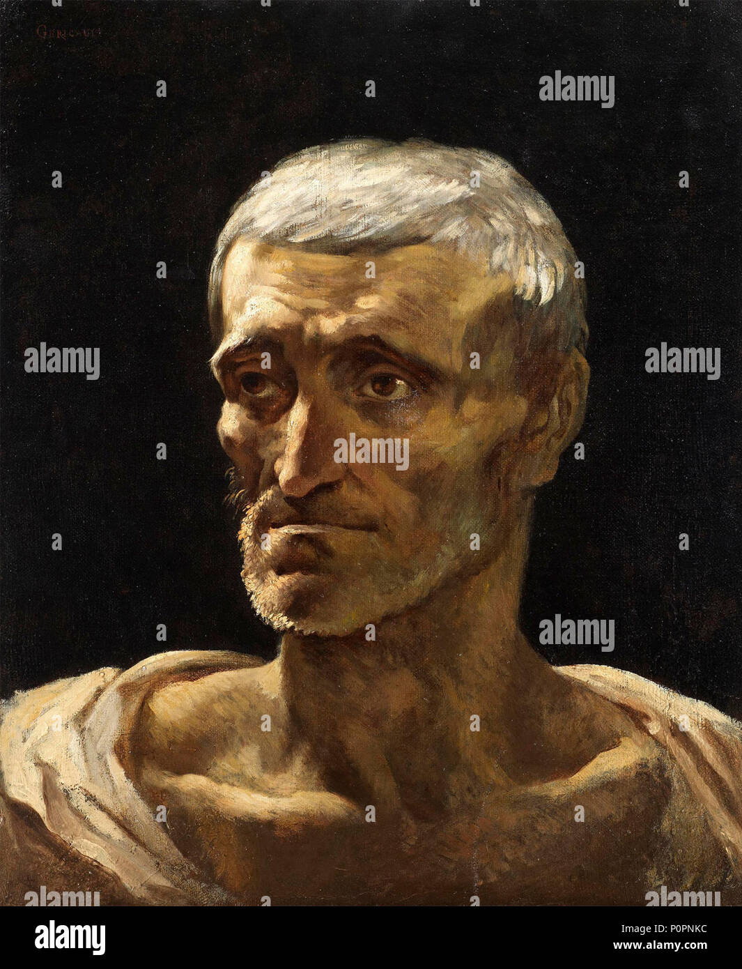 'Head of a Shipwrecked Man' by Theodore GC3A9ricault Stock Photo - Alamy