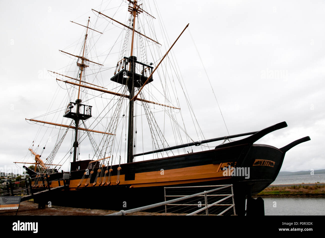 Brig Amity Replica Ship - Albany - Australia Stock Photo - Alamy