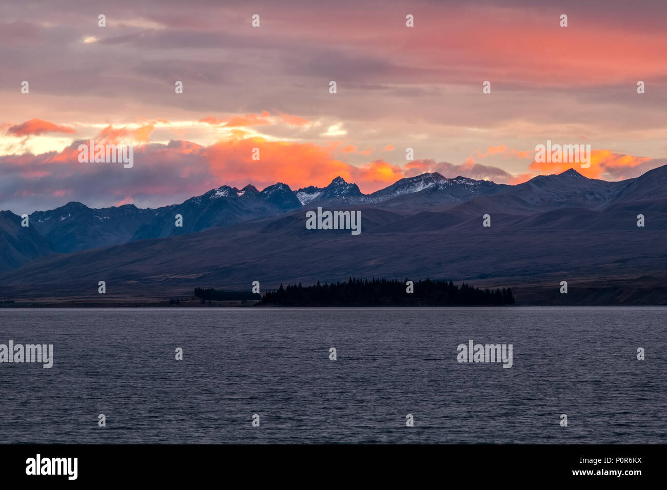 Landscape around Lake Tekapo, New Zealand Stock Photo - Alamy