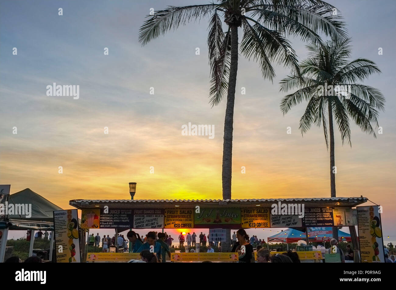 Mindil Beach sunset market in Darwin, Northern Territory, Australia ...