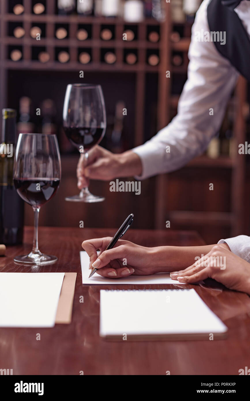 Tasting notes hi-res stock photography and images - Alamy