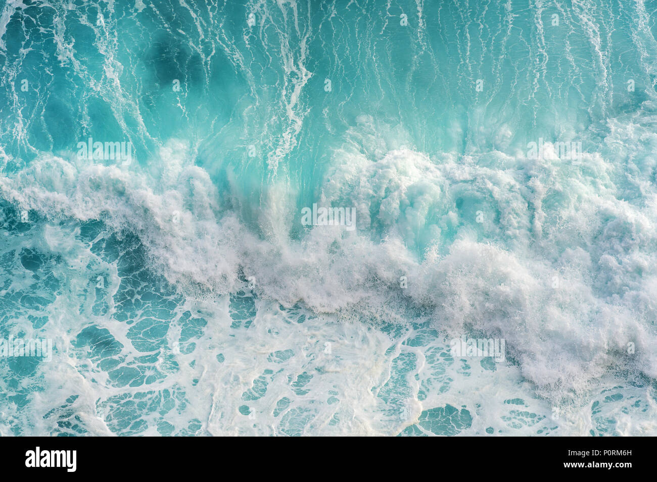 Aerial view of the ocean wave Stock Photo - Alamy