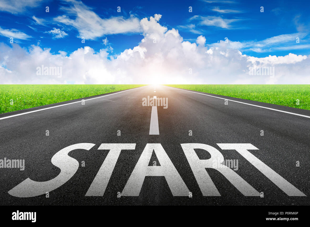 3d Illustration Asphalt Road Arrow High Resolution Stock Photography ...