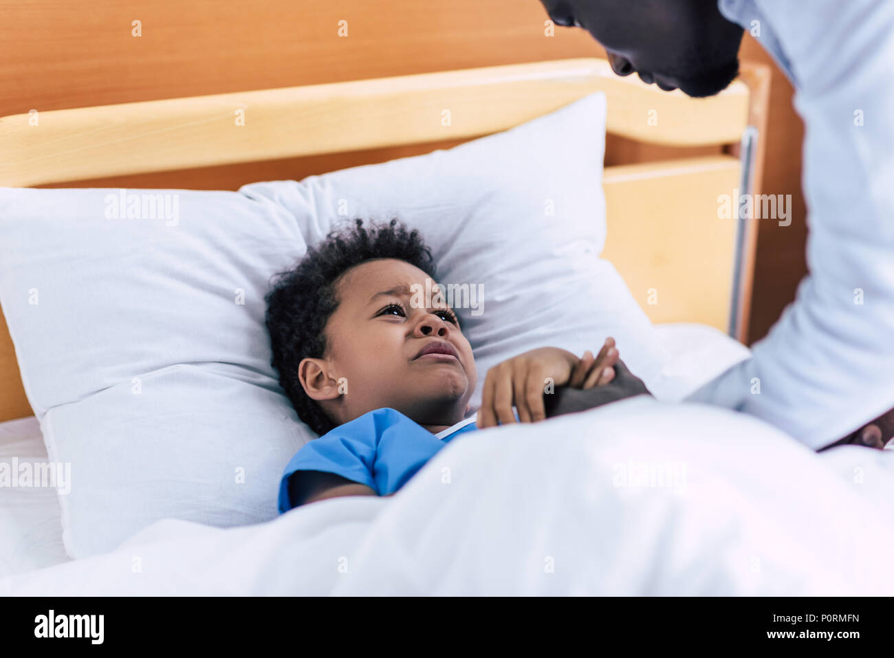 African american boy hospital bed hi-res stock photography and images ...