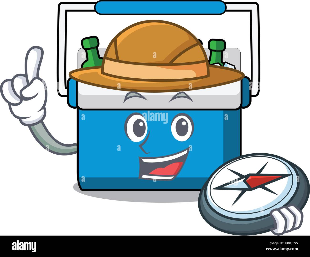 Explorer freezer bag mascot cartoon Stock Vector Image & Art - Alamy