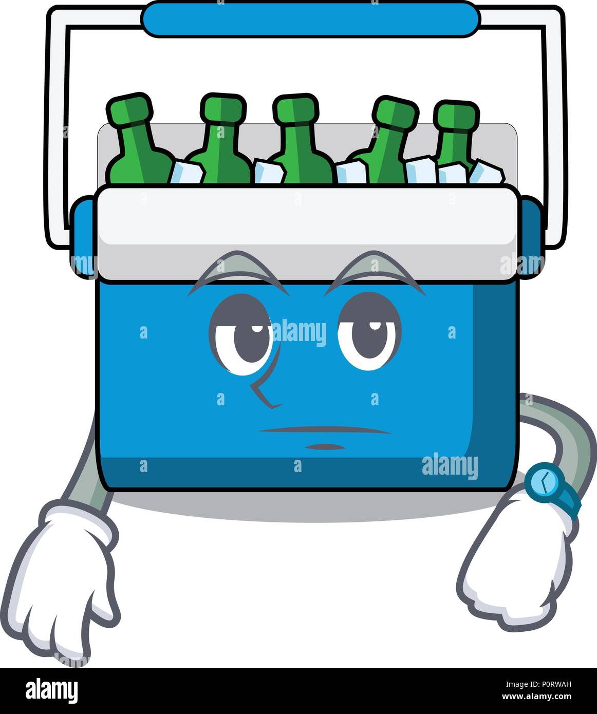 Waiting freezer bag mascot cartoon Stock Vector Image & Art - Alamy