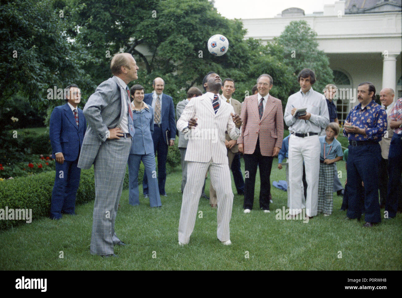 President ford and pele hi-res stock photography and images - Alamy