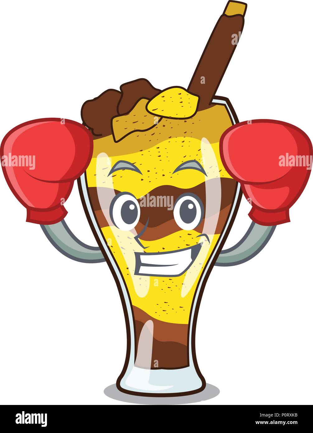 Boxing mangonada fruit character cartoon Stock Vector Image & Art - Alamy