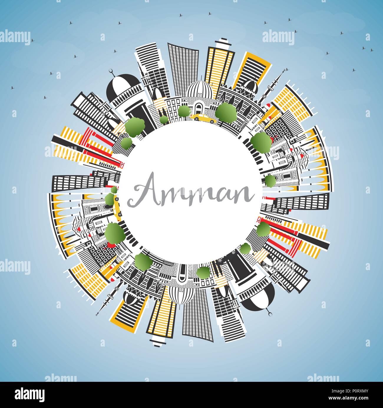 Amman street view Stock Vector Images - Alamy