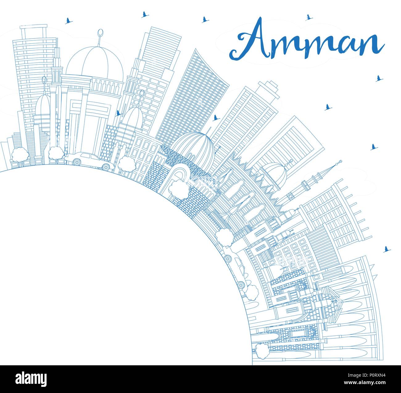 Amman street view Stock Vector Images - Alamy