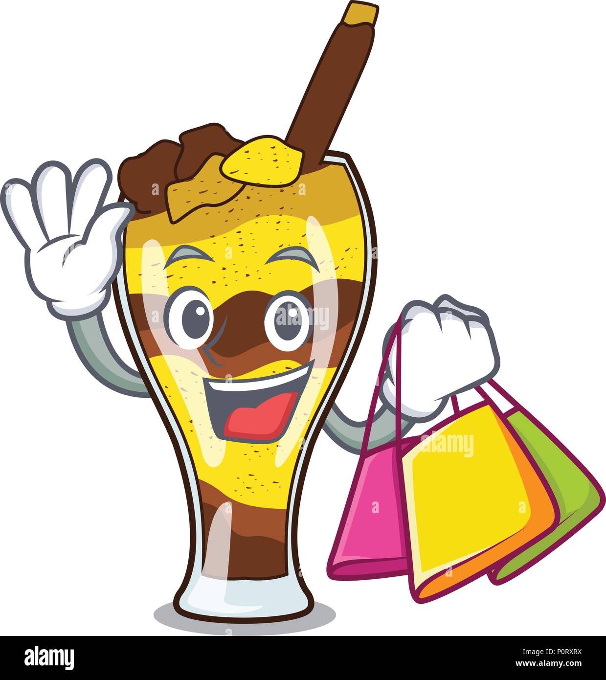 Shopping mangonada fruit character cartoon Stock Vector Image & Art - Alamy