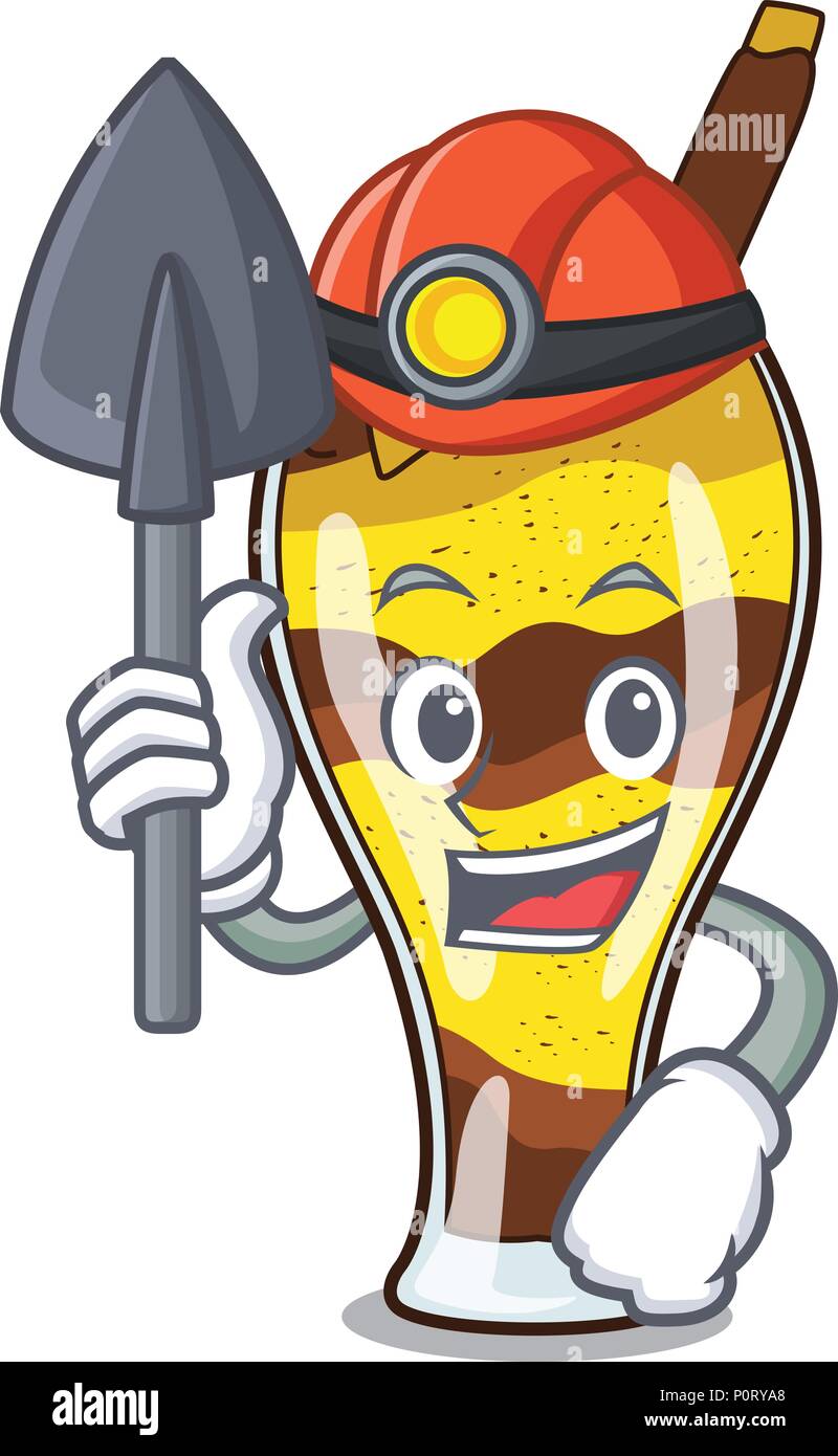 Miner mangonada fruit mascot cartoon Stock Vector Image & Art - Alamy
