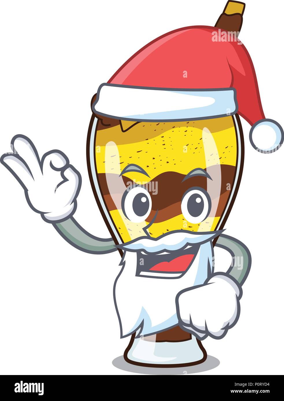 Santa mangonada fruit mascot cartoon Stock Vector Image & Art - Alamy