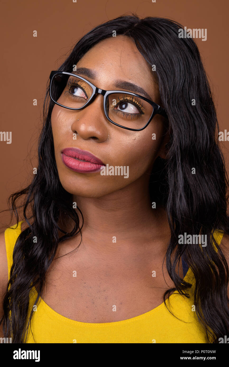 Beautiful african woman portrait face hi-res stock photography and ...