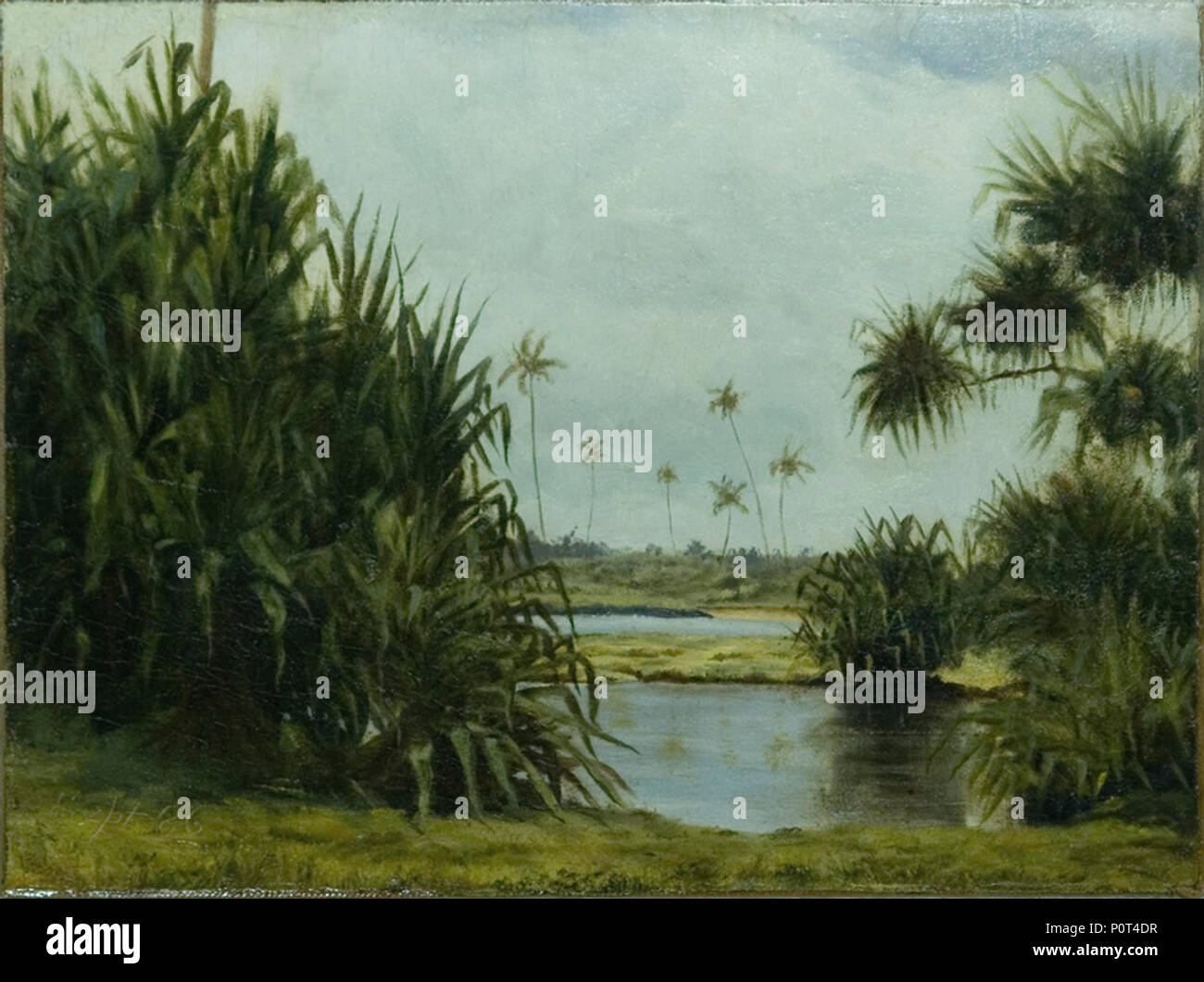 'Hilo Bay' by D. Howard Hitchcock, 1886 Stock Photo - Alamy