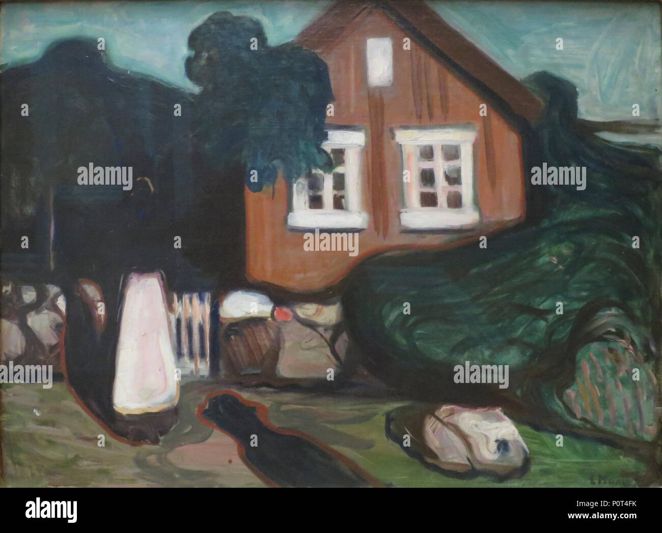 Edvard munch house in moonlight hi-res stock photography and images - Alamy