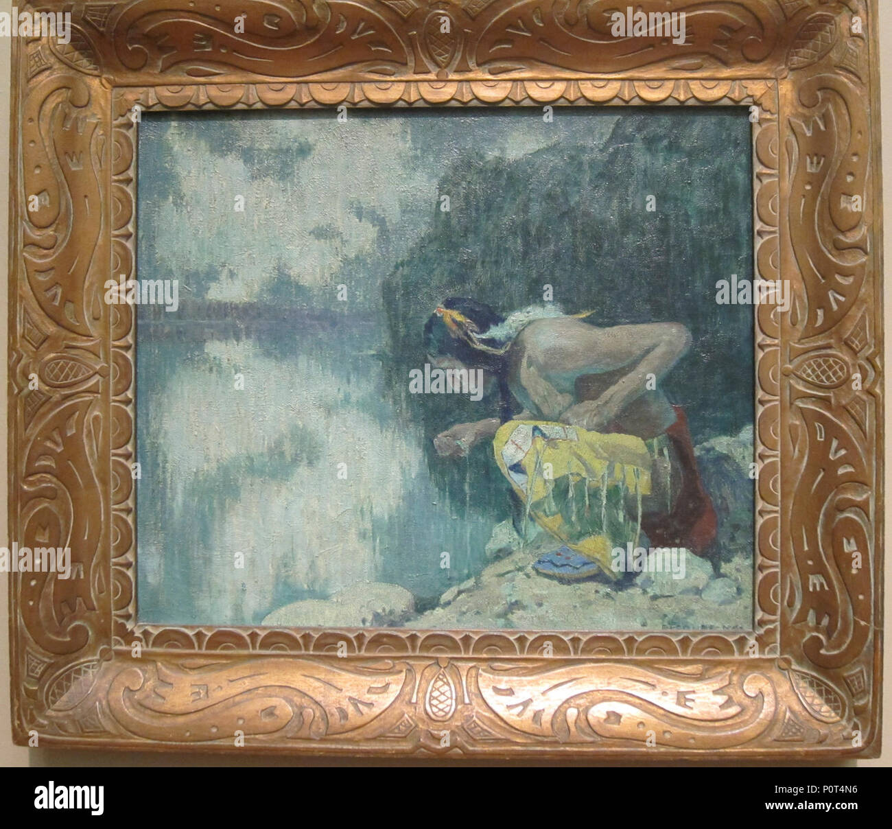 'Indian Drinking from a Lake' by Eanger Irving Couse, Cincinnati Art ...