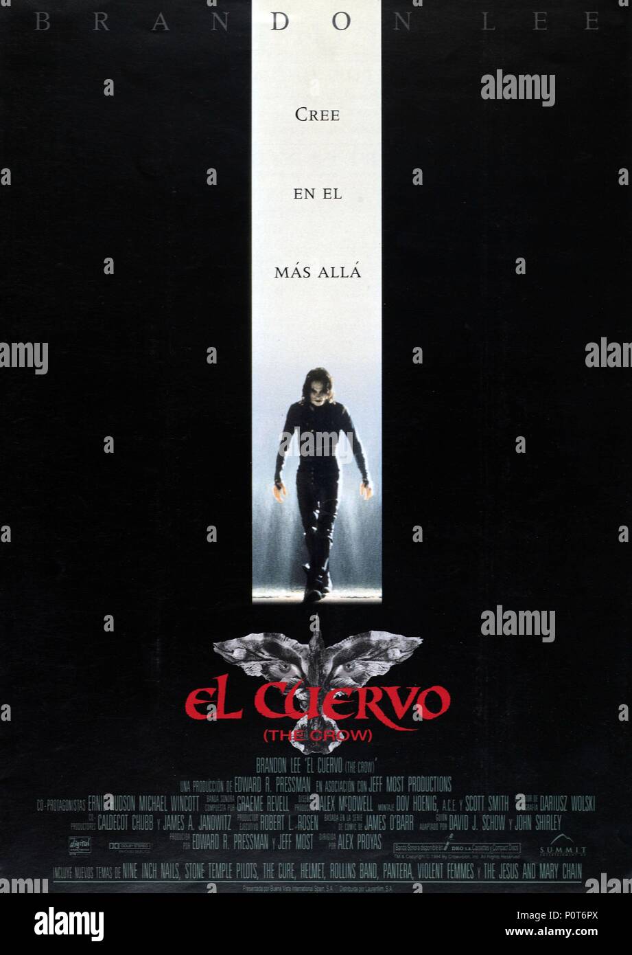 Original Film Title: THE CROW. English Title: THE CROW. Film Director ...
