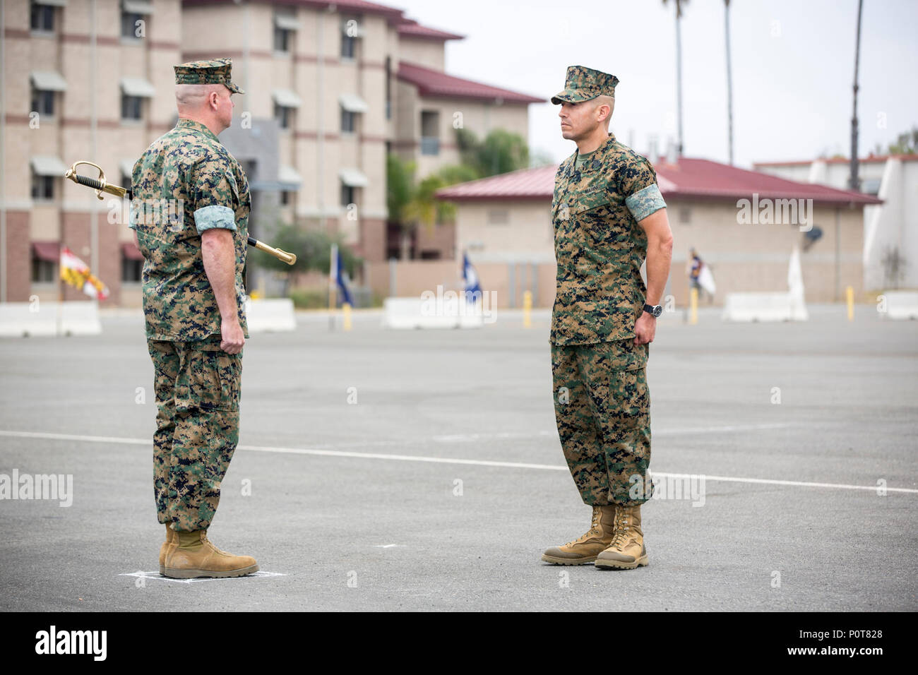U.S. Marine Corps Lt. Col. William O'Brien, commanding officer of 3rd ...