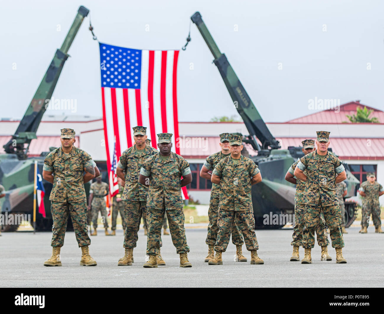 U.S. Marines with 3rd Assault Amphibian Battalion, 1st Marine Division ...