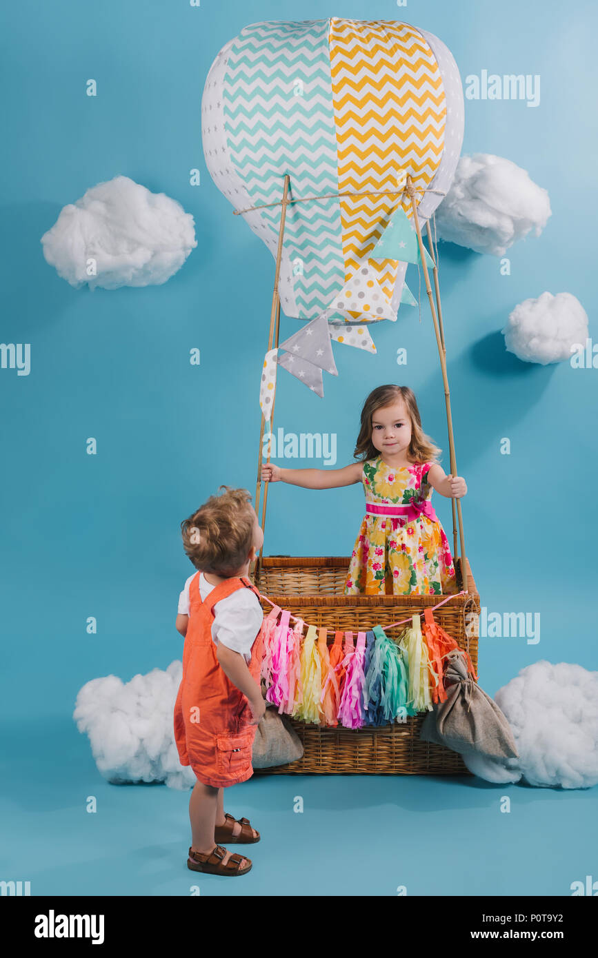 Boy pretending to fly hi-res stock photography and images - Alamy