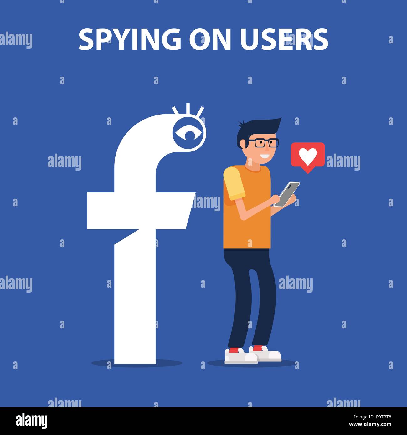 Observer behind it Stock Vector Images - Alamy