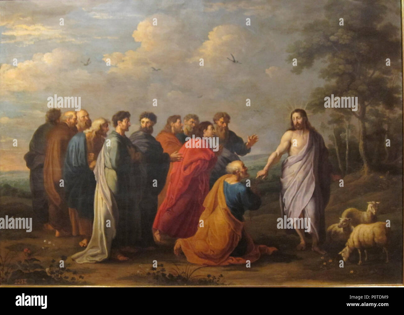 'La Consigna de la Iglesia', painting by Willem van Herp (I Stock Photo ...